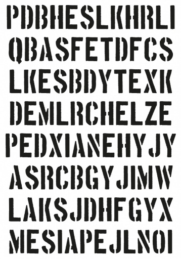 Stencil - Big Letters (8x5 inch) - IndigoBlu