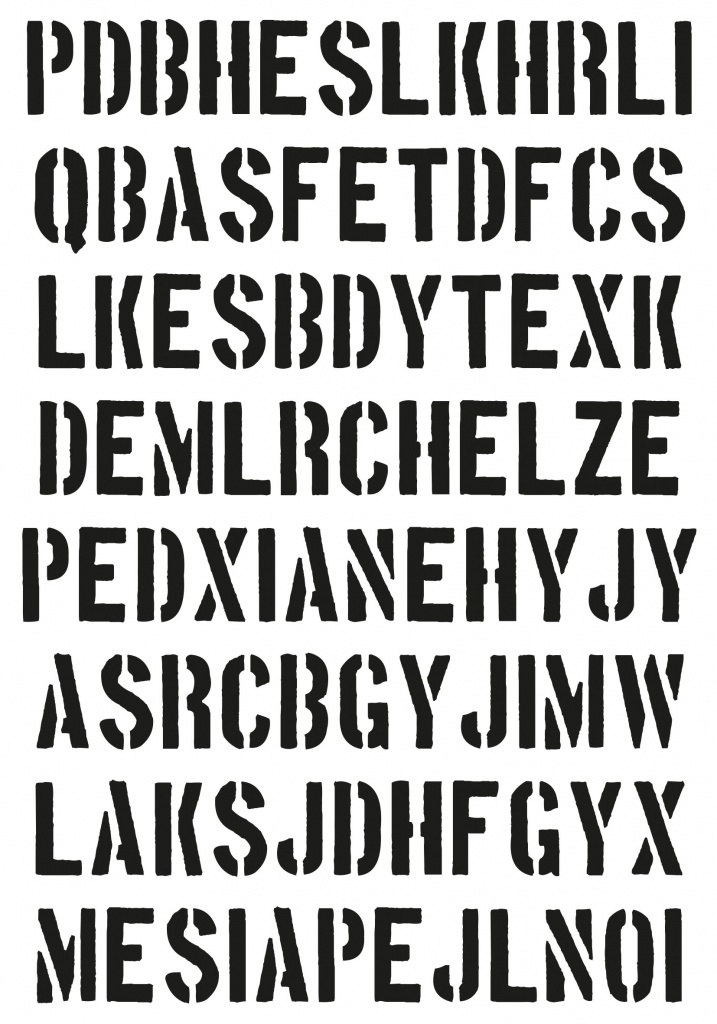 Stencil - Alpha (8x5 inch) - IndigoBlu