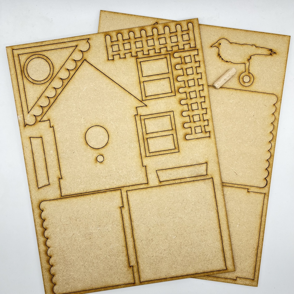 Stencil - Birdhouse Bricks (5x3 inch) - IndigoBlu