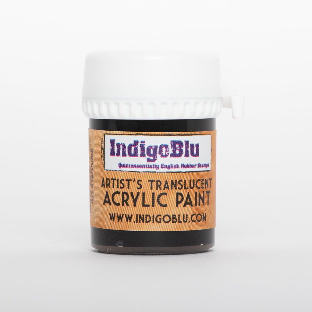 Artists Translucent Acrylic Paint - Black (20ml) - IndigoBlu