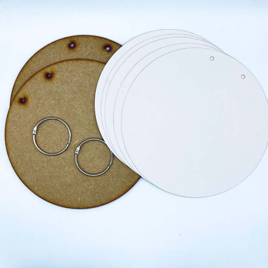 Woodology - 8" Circle Journal - IndigoBlu
