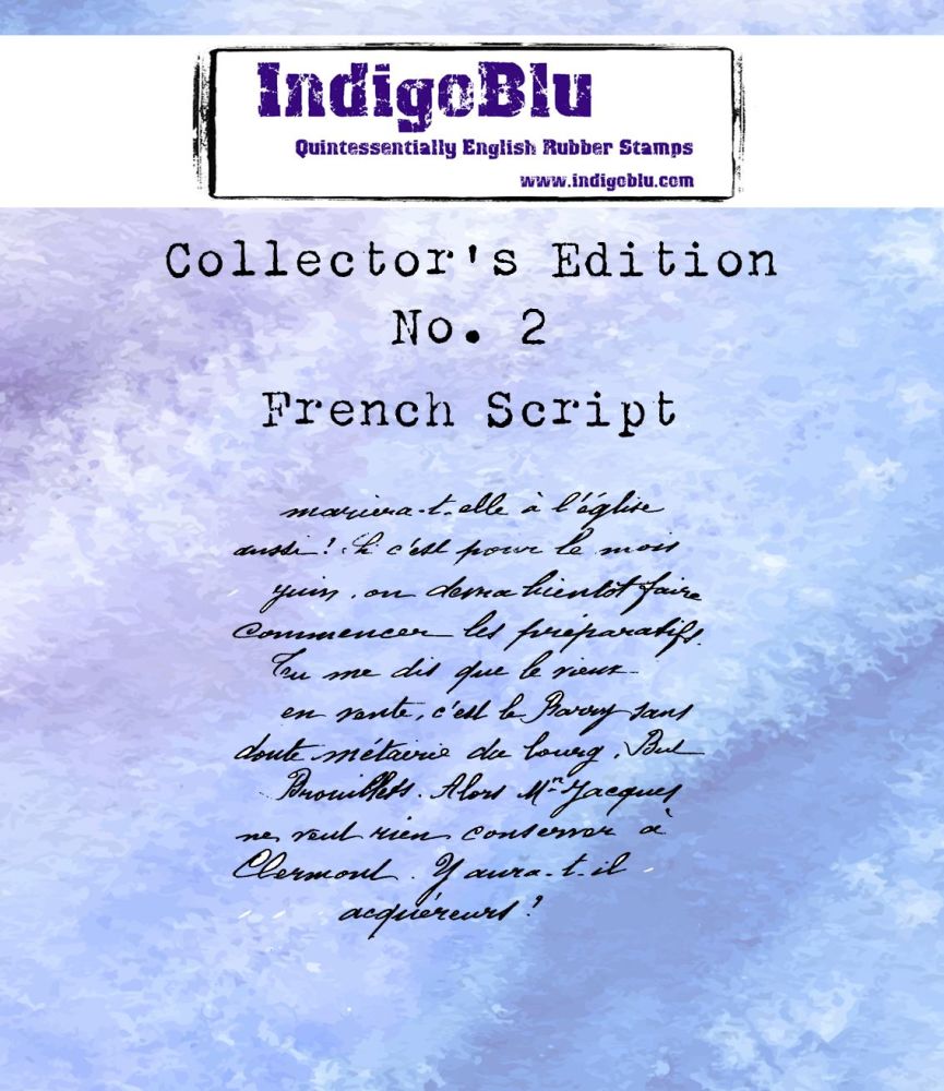Collectors Edition - Number 2 - French Script - IndigoBlu