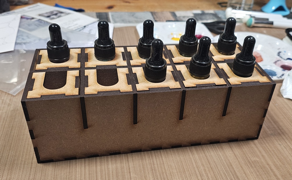 Woodology - Eco Vivid Ink Carrier (10 drawers) - IndigoBlu