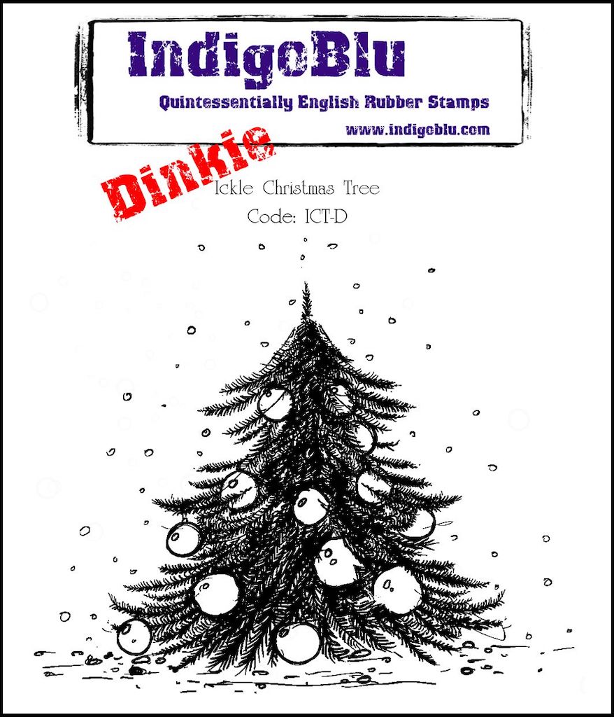 Inky Dink Stencil - Christmas Trees (3x3 inch) - IndigoBlu