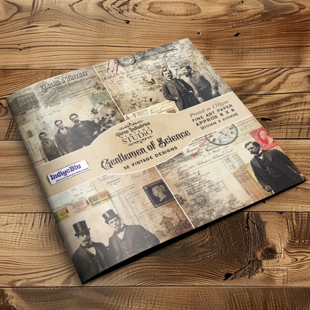 Gentlemen of Science Paper Book - 8" x 8" - IndigoBlu