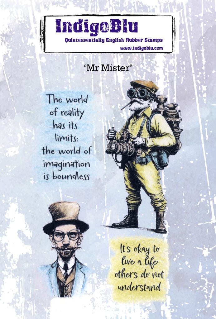 Mr Mister A6 Red Rubber Stamp - IndigoBlu