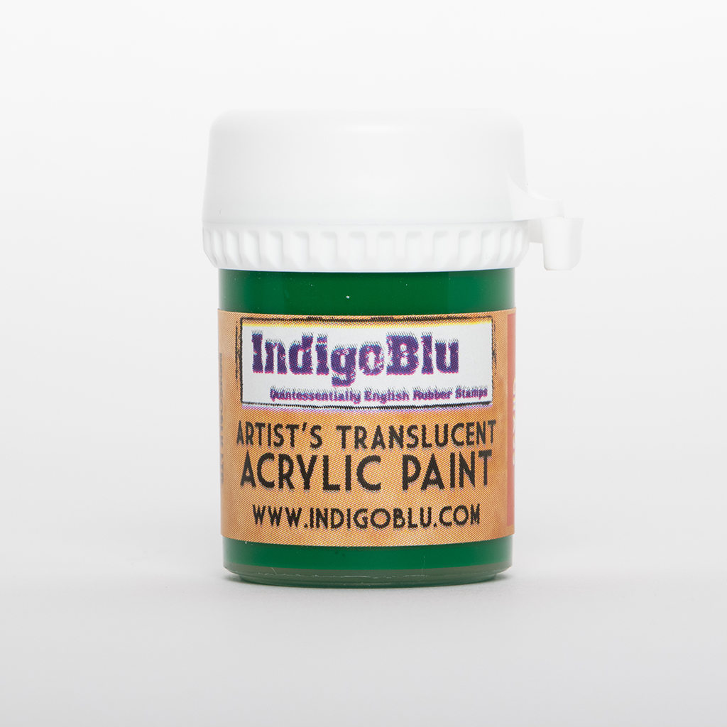 Artists Translucent Acrylic Paint - Racing Green (20ml) - IndigoBlu