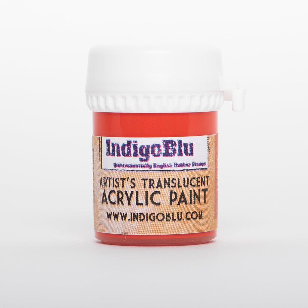 Artists Translucent Acrylic Paint - Red Hot Chilli (20ml) - IndigoBlu