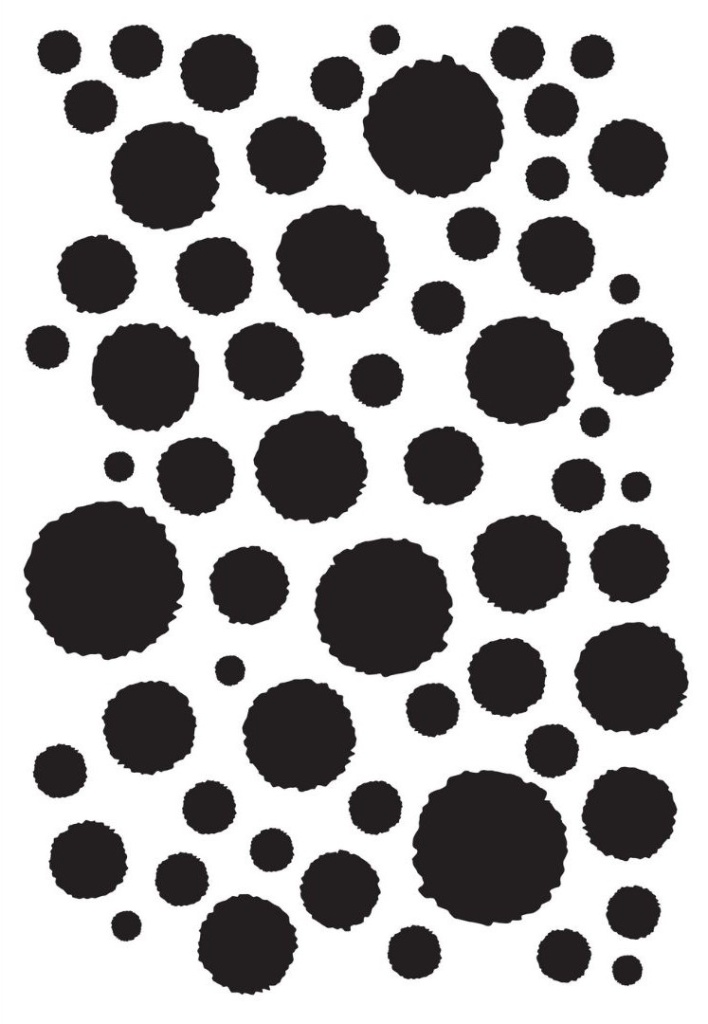 Stencil - Irregular Circles (8x5 inch) - IndigoBlu