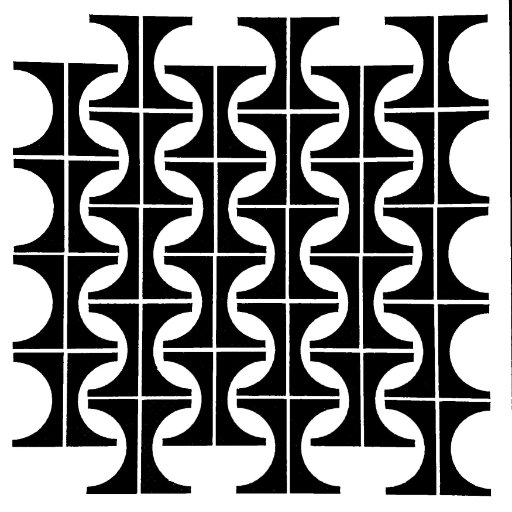 Stencil - Mid Mod Arcs (6x6 inch) - IndigoBlu