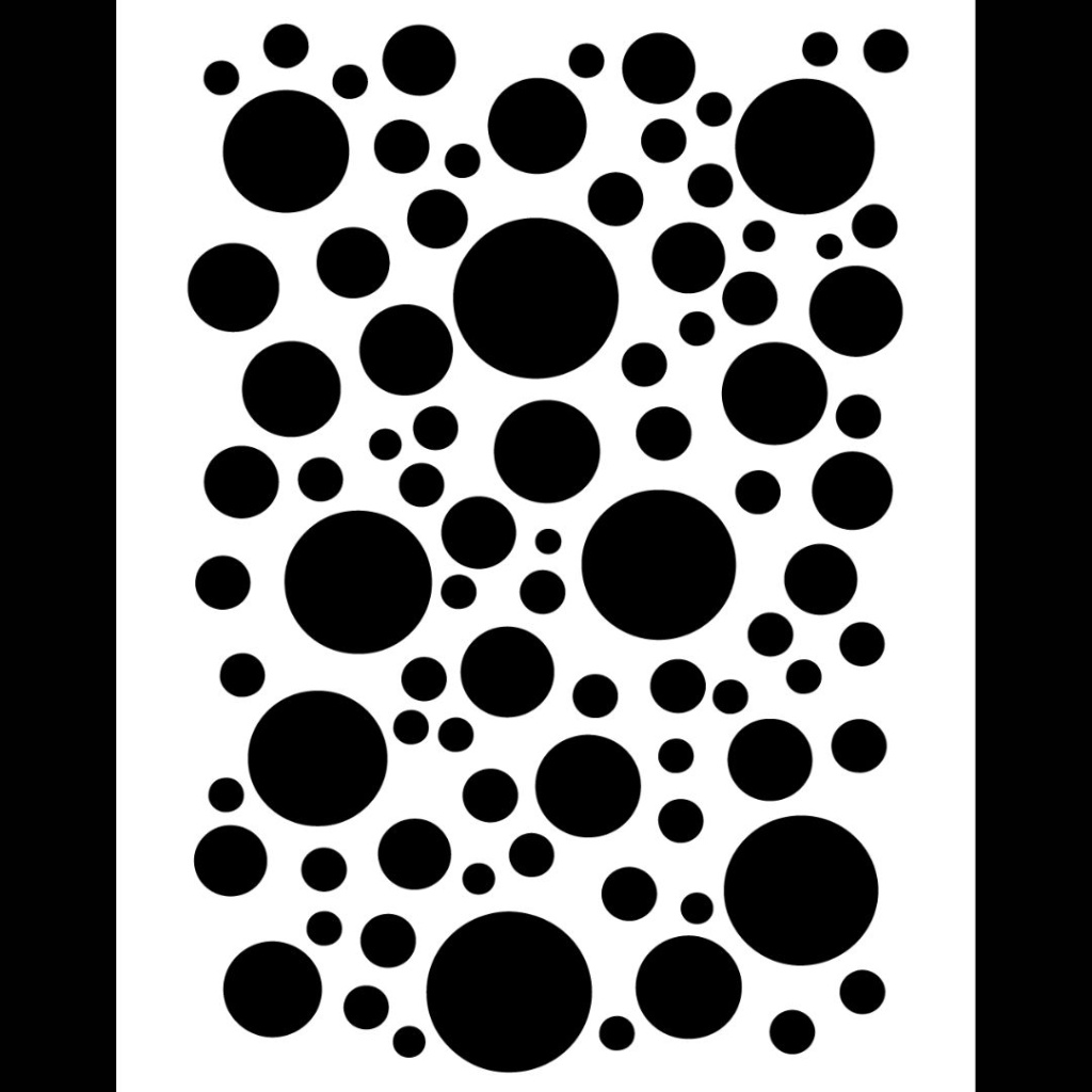 Stencil - Floating Bubbles (10 x 8inch) - IndigoBlu