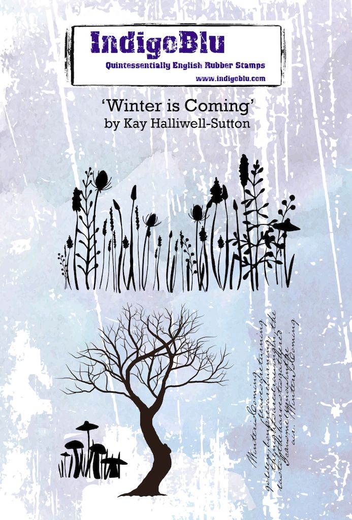 Winter is Coming A6 Red Rubber Stamp - IndigoBlu