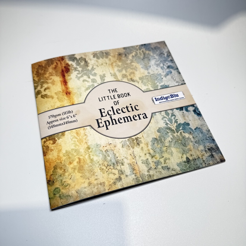 Little Book of Eclectic Ephemera Paper Book - 6" x 6" - IndigoBlu