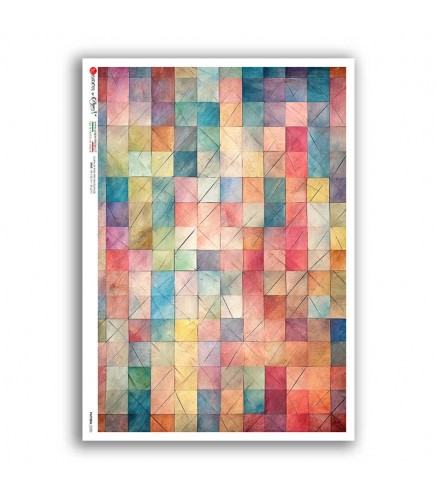Premium Rice Paper - Pattern-0250 - 1 Design of A4 - IndigoBlu