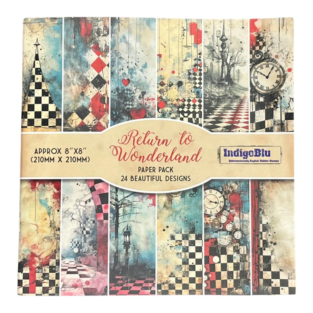 Return to Wonderland Paper Book - 8" x 8" - IndigoBlu