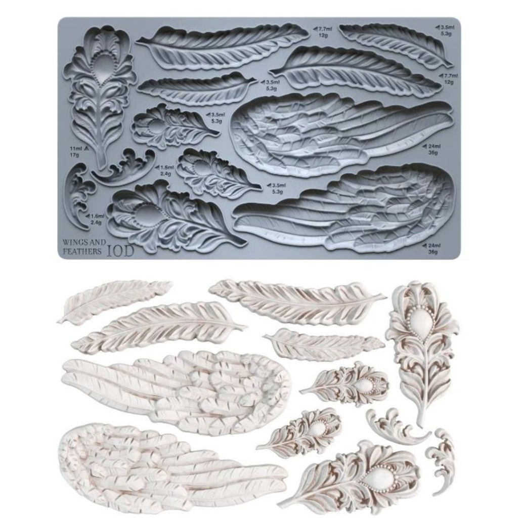 Wings & Feathers 6x10 IOD Mould - IndigoBlu